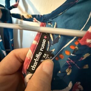 Charlotte Russe | Pants & Jumpsuits | Charlotte Russe Peacock Blue Pantsuit With Flutter Sleeves ...